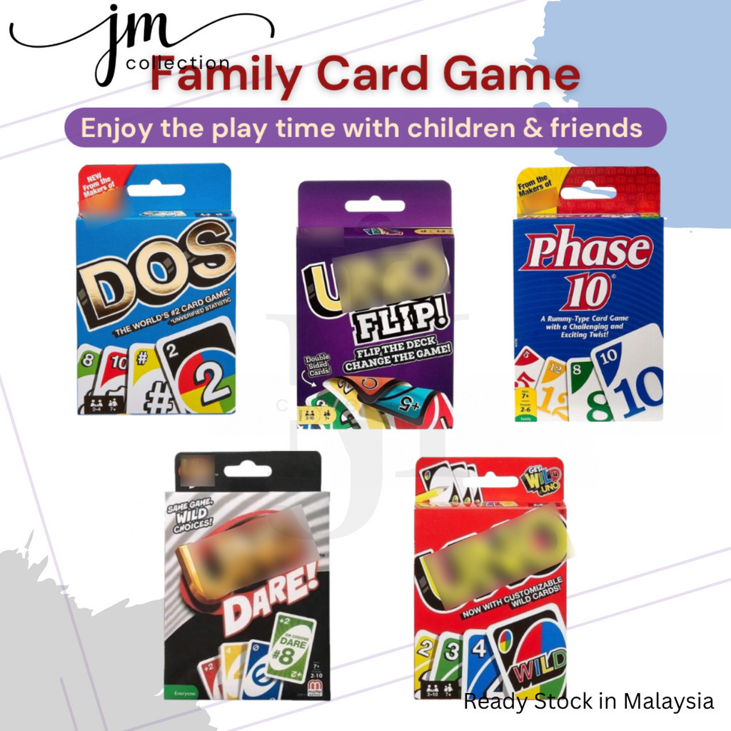 Ready Stock !!! Table Card Game Family Collection Board Game ...