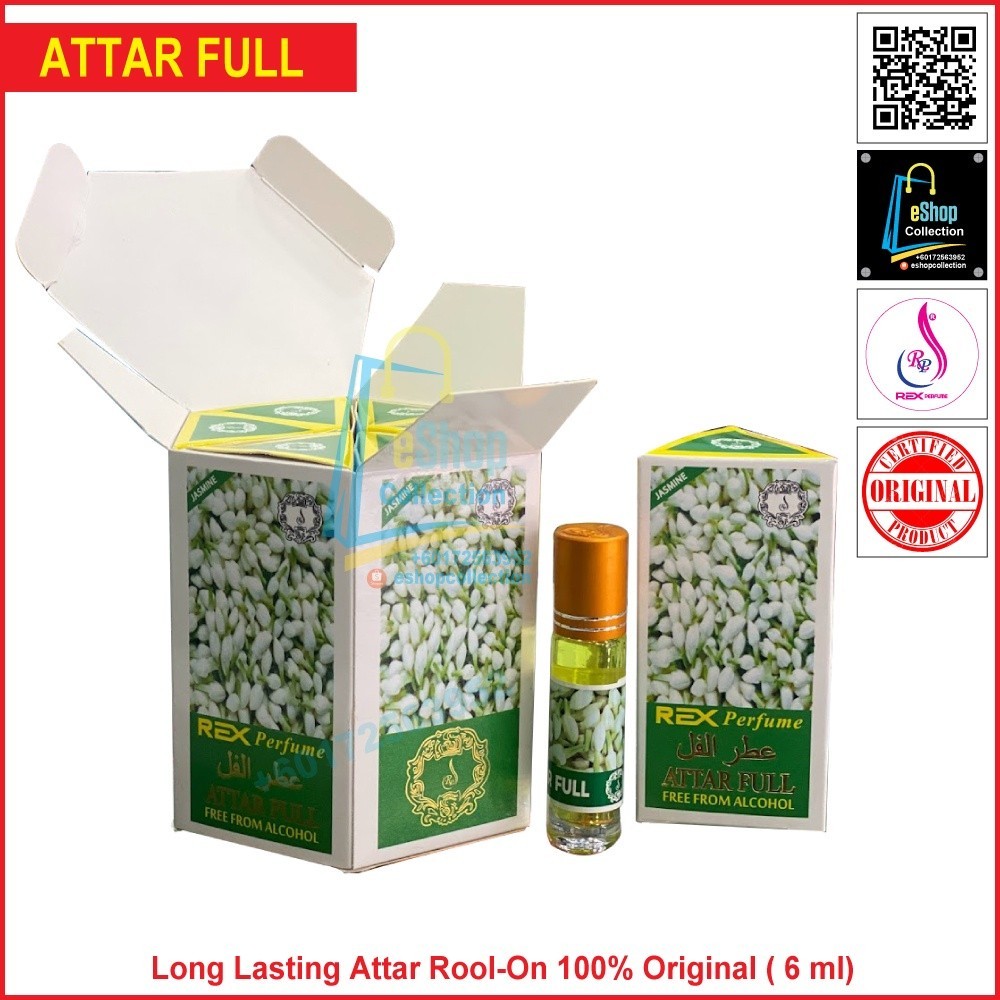 Attar Full Jesmin 100% Original Attar Roll On 6ml By Rex | Shopee Malaysia