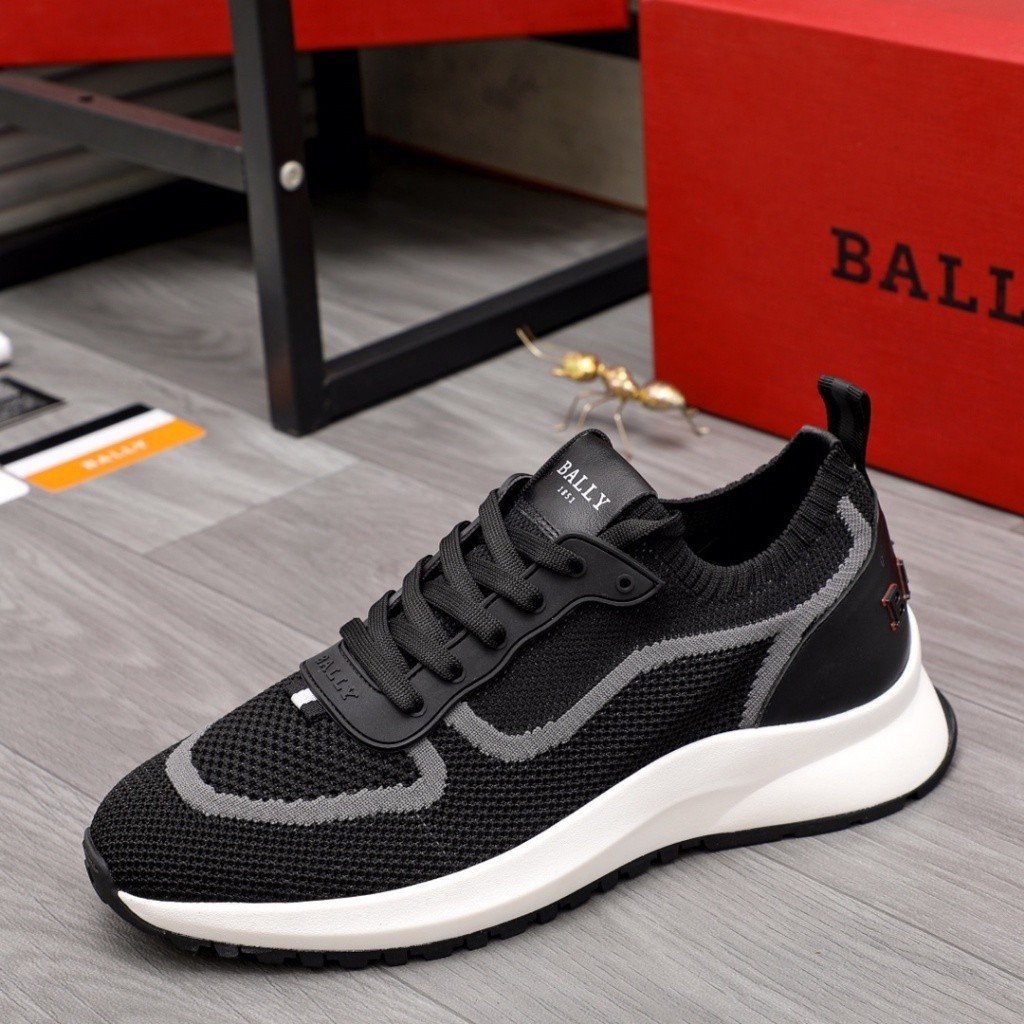 2024 Original Bally 'Barry' Black Gray White Casual Sneakers Shoes For ...