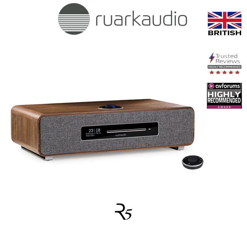 Ruarkaudio R5 Integrated Music System Rich Walnut Veneer Ruark Audio ...