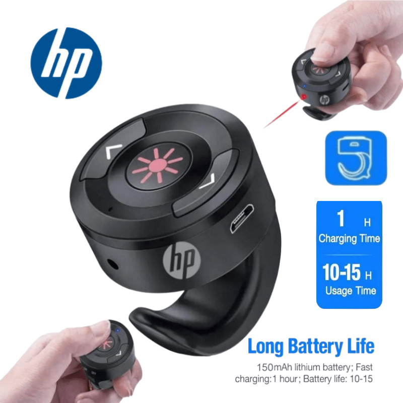 HP Finger Ring Remote USB Red Light Pointer Presentation Remote ...