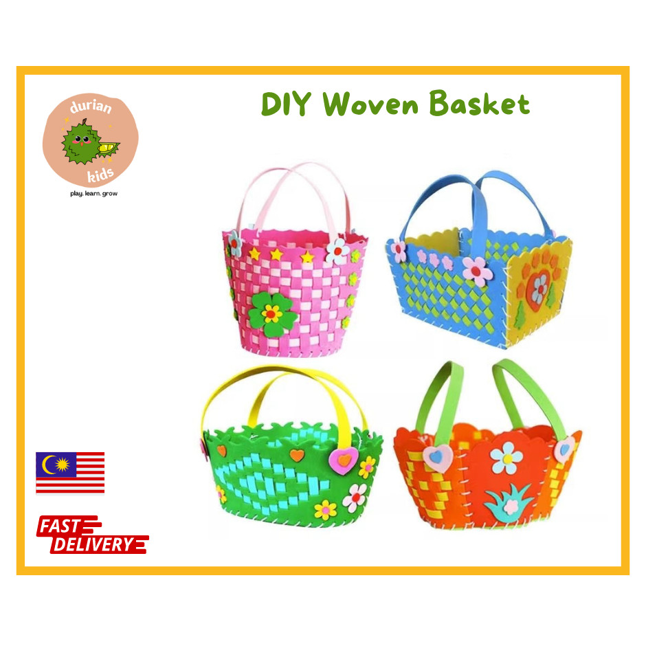 DIY Eva Foam Basket/ Seni Bakul Sekolah/ DIY Craft Early Learning ...