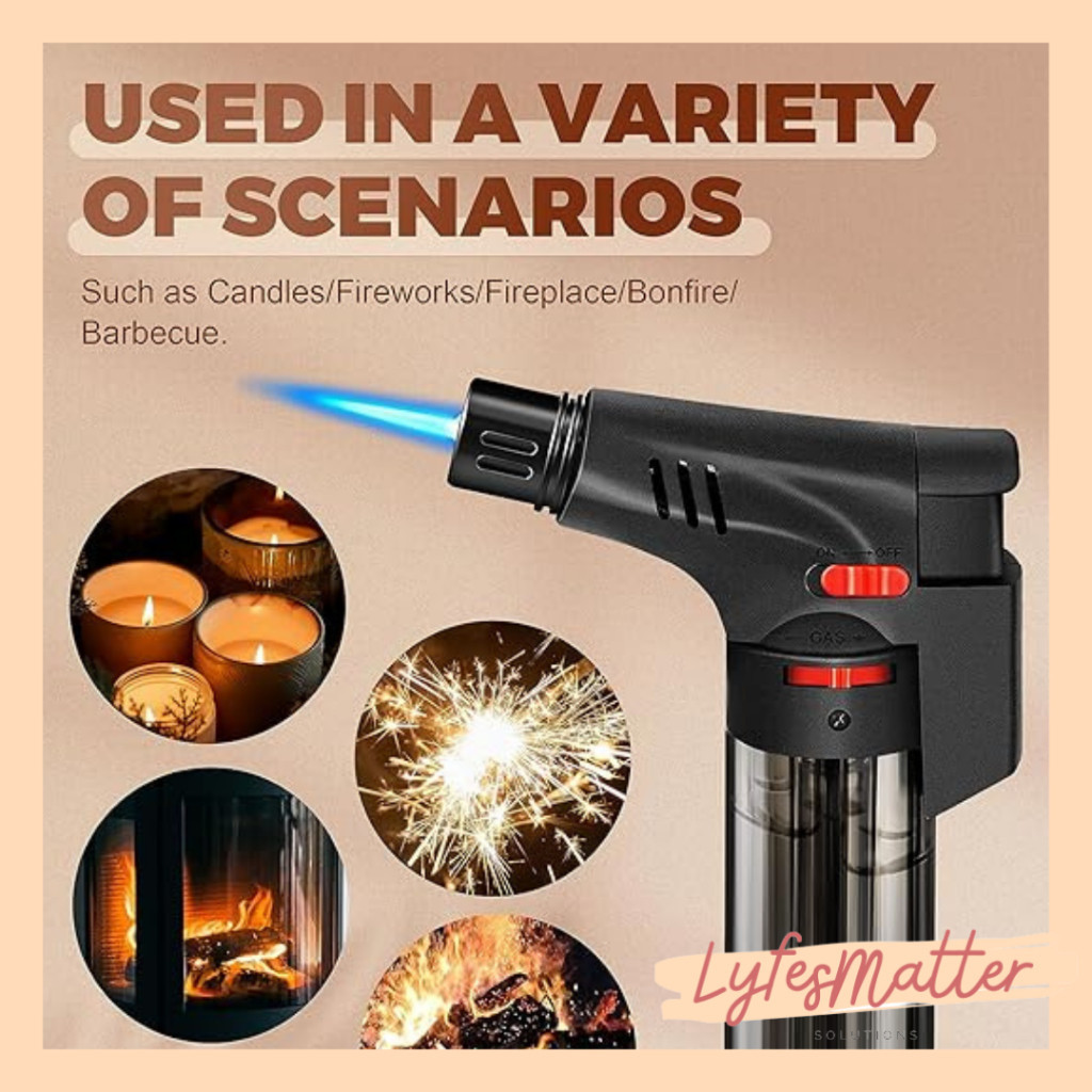 LIGHTER JET FLAME W206 WINDPROOF LIGHTER / GLlCTEL TORCH Windproof ...