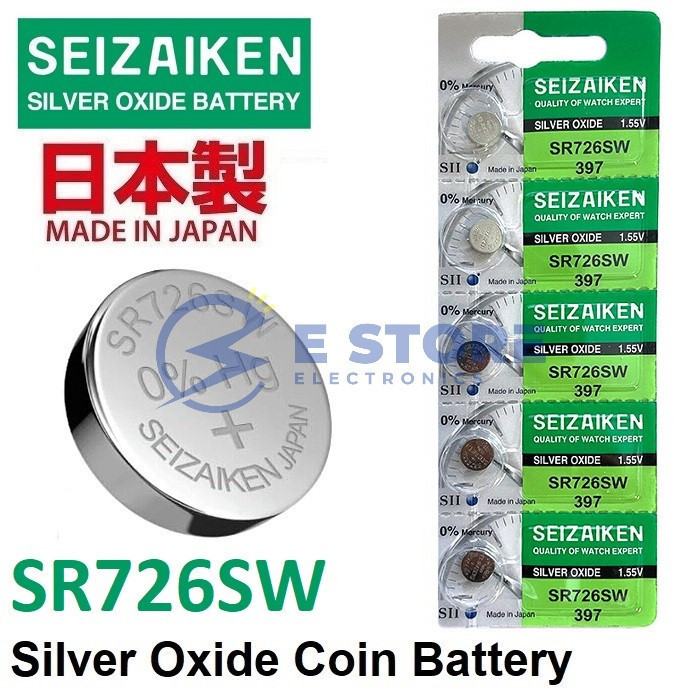 SEIZAIKEN SR726SW (397) Silver Oxide Battery 1.55V | Shopee Malaysia