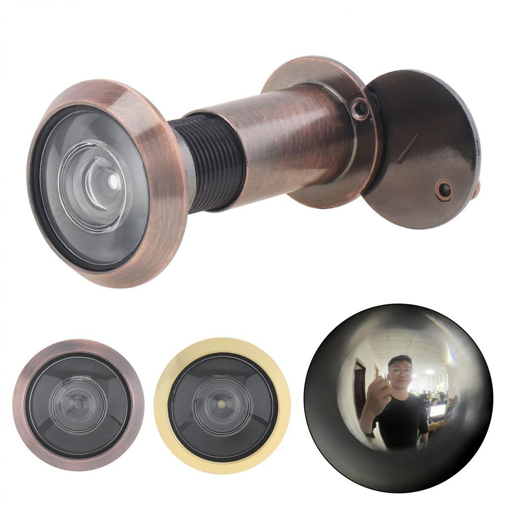 16mm / 0.63inch 200 Degree Viewing Door Peephole Peek Viewer Security ...