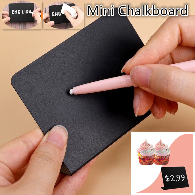 10PCS Mini Chalkboard Price Tag Holder Rewritable Small Blackboard ...