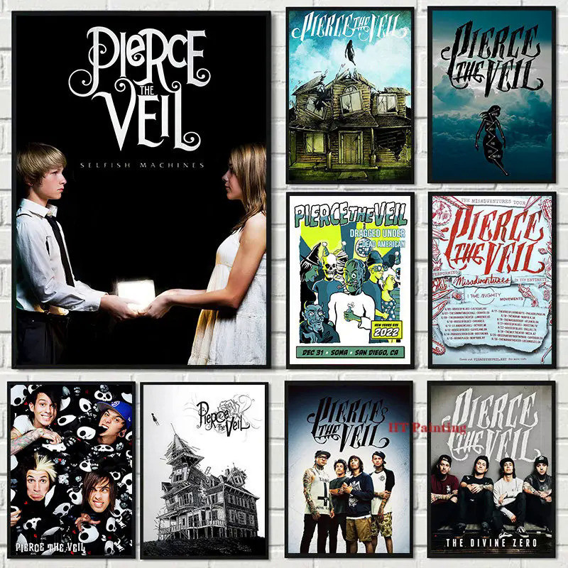 Pierce The Veil Band Collide With The Sky Poster Music Album Canvas ...