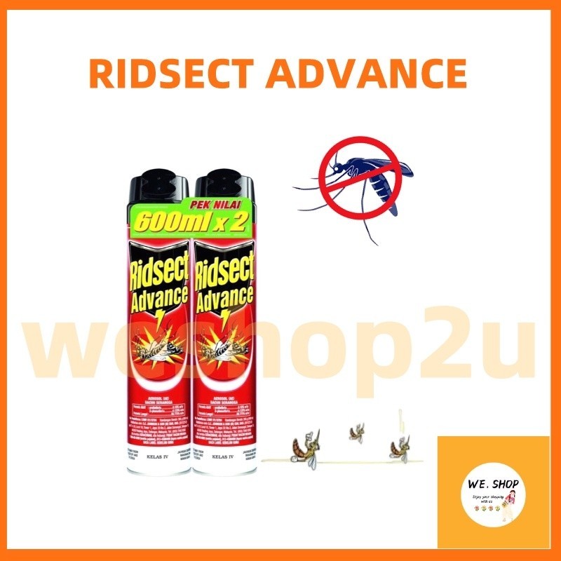 (NEW &LIVE) Ridsect Advance Aerosol 600ml x 2 【Twinpack】 | Shopee Malaysia