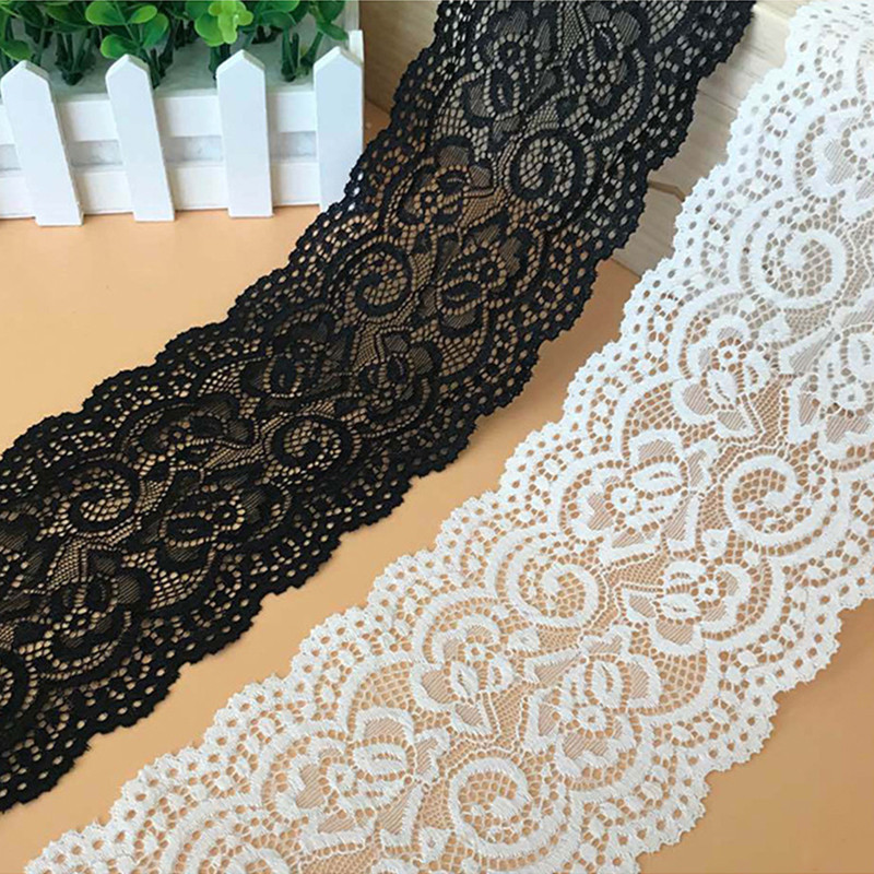 1 Meter Elastic Border Lace handmade lace fabric accessories skirt ...