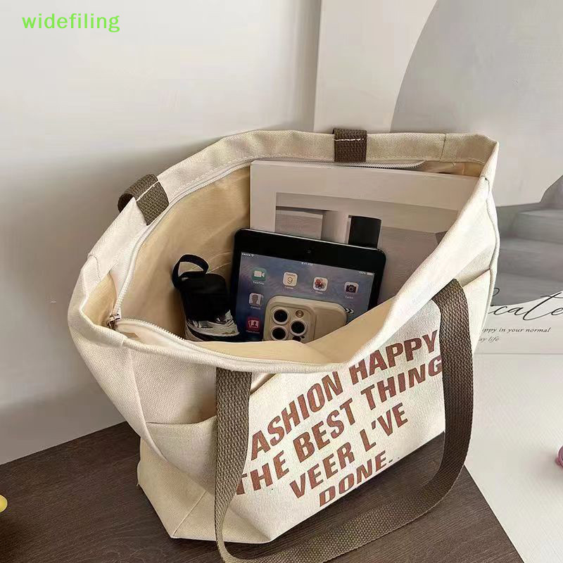widefiling Canvas Tote Bags For Women Large Capacity Single Shoulder ...