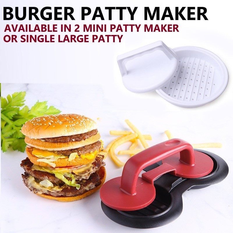 [Ready Stock] 3 in 1 hand burger press and double sided hamburger meat ...