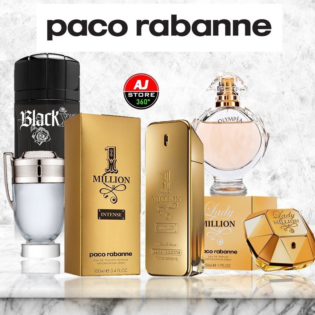PACO RABANNE 1 MILLION / LADY MILLION / BLACK XS / INVICTUS / OLYMPEA ...