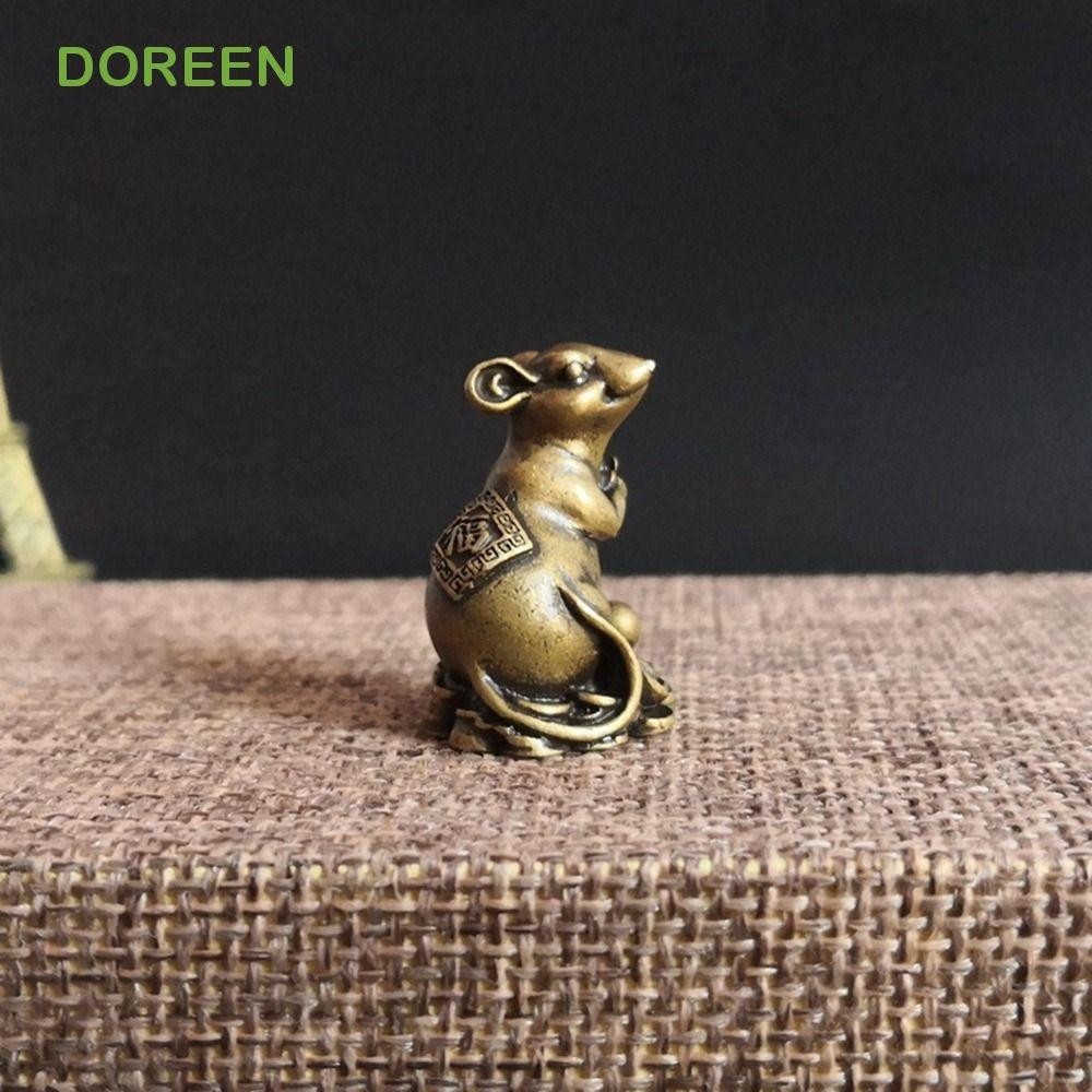 DOREEN Rat Miniatures, Pure Copper Mouse Love Corn Zodiac Mouse ...