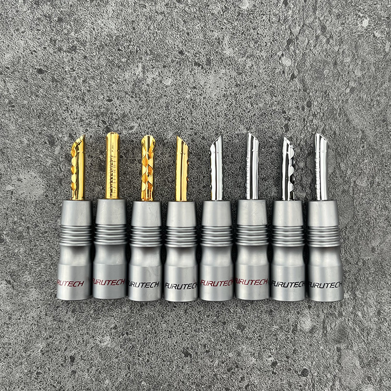 4 Original Furutech Furutech Copper Gold-Plated Rhodium-Plated Speaker ...