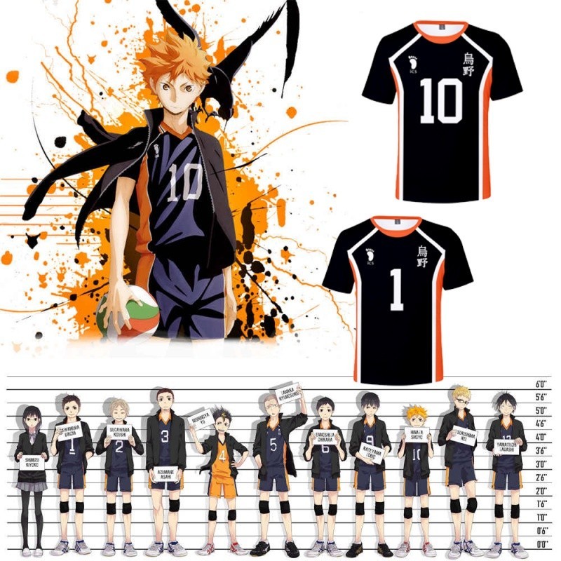 Haikyuu!! Anime Jersey Cosplay Costume Karasuno High School Volleyball ...
