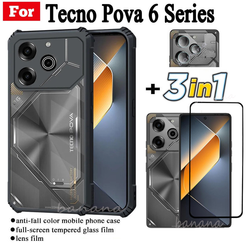 Tecno Pova 6 5g Anti Fall Mobile Phone Case For Tecno Pova 6 Pro Spark 20 Pro 20c Go 2024 2023
