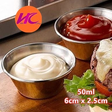 (HC) Stainless Steel Sauce Dish Bowl sauce Cup Mini Bowl/Hot Pot ...