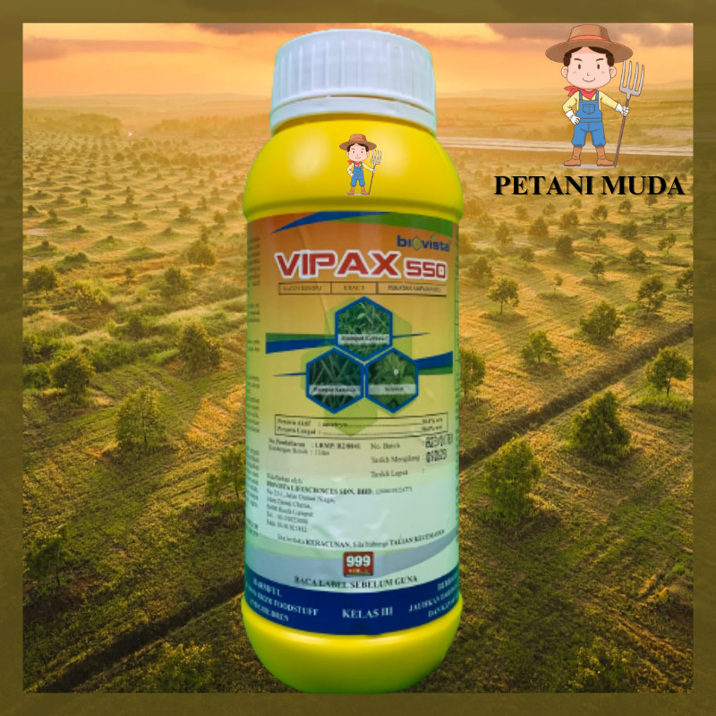 [ORIGINAL] 1L VIPAX 550 BIOVISTA (Ametryn 50%) Racun Susu/Sambau/Kerbau ...