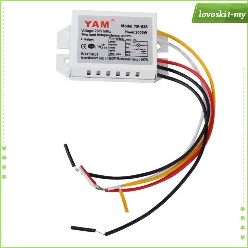 [LovoskibcMY] Digital Subsection Switch 2 Way 3 Section Lighting Control Switch 220V | Shopee ...