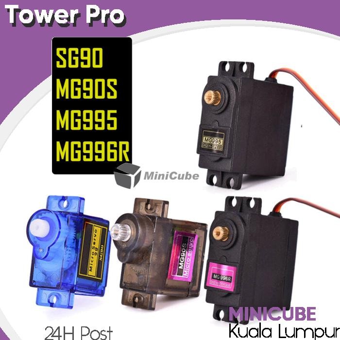 TowerPro 9g SG90/MG90S/MG995/MG996R 180/360°Gear Micro Servo Motor | Shopee Malaysia