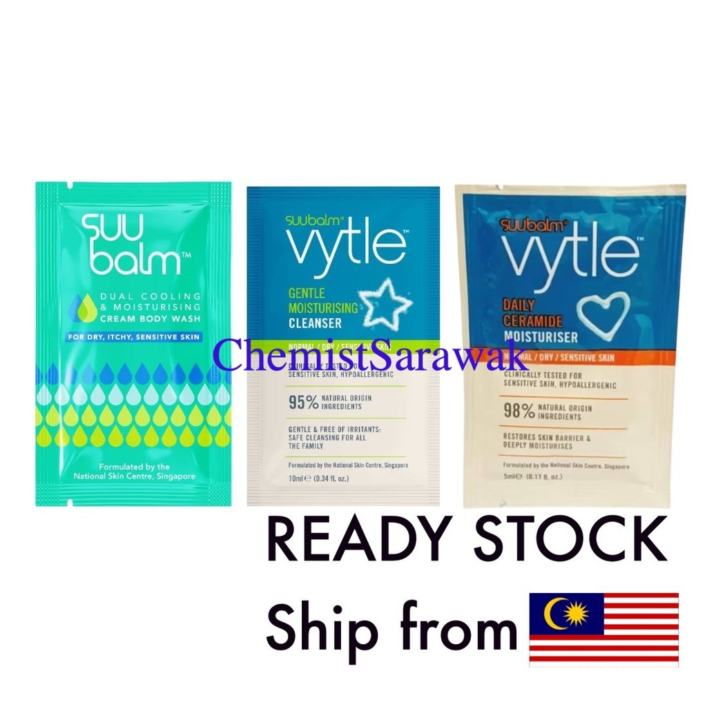 (Face/Body) Suu Balm Cream Body Wash & Daily Ceramide Moisturiser ...