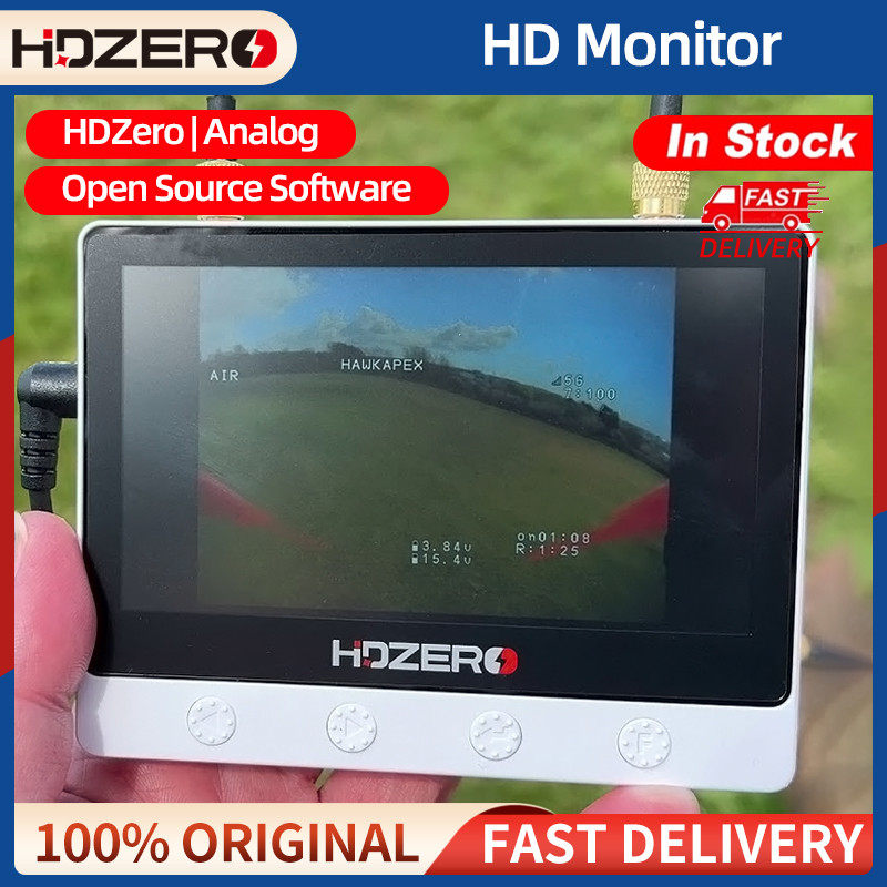 HDZero Monitor 4.3 Inch 720P LCD HDZero/Analog Switch Built-in DVR 2S-6S XT30 Nano90 ECO Camera ...