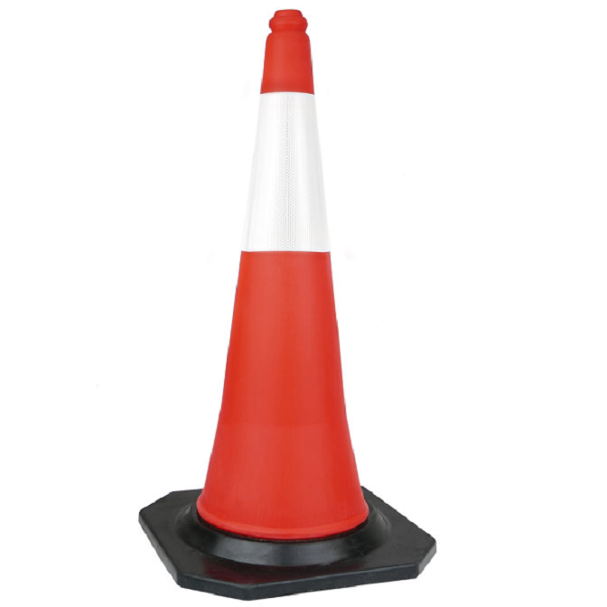Traffic Road Cone (Black Base) Giant Safety Traffic Cone 100cm(H ...
