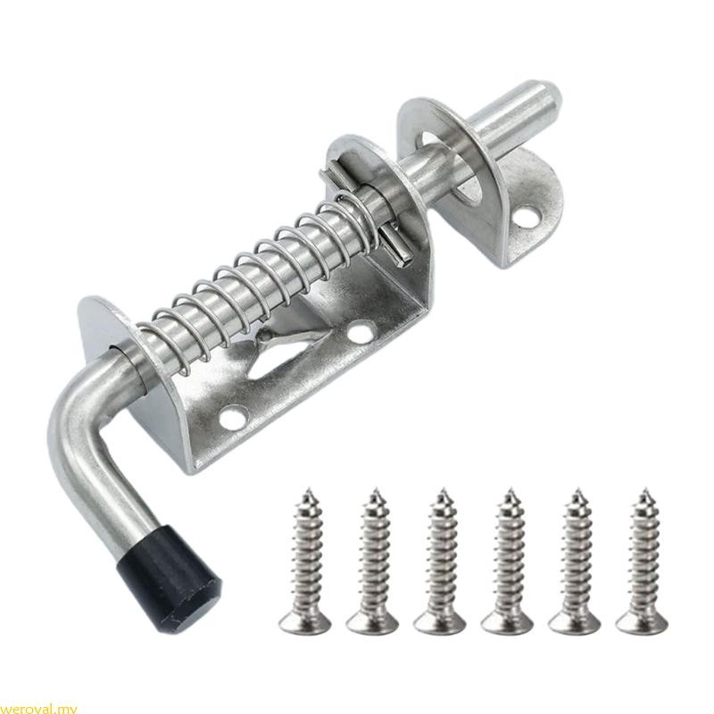 weroyal 1 2pcs Heavy Duty Spring Loaded Latches Pin Sliding Barrels ...