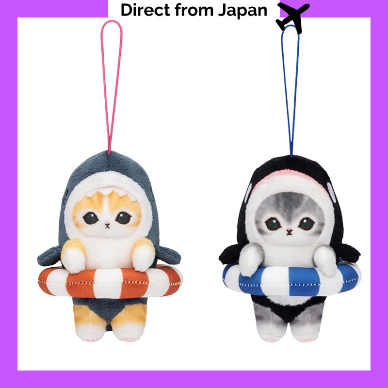 Mofusand Shark Cat & Orca Cat Mascots - Enjoy with Floaties - Mofusand ...