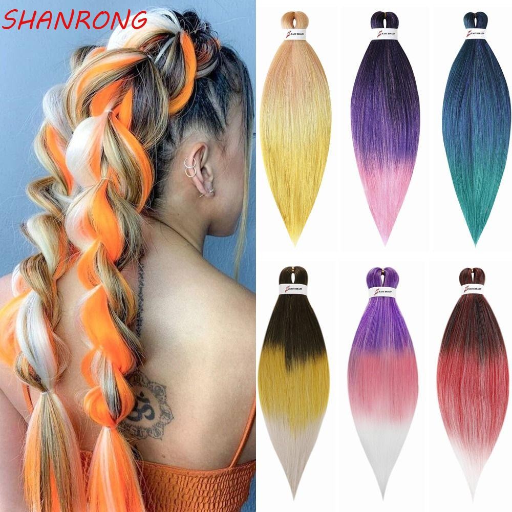 SHANRONG Ombre Braiding Hair, Synthetic DIY Jumbo Braid Hair, 26Inch ...