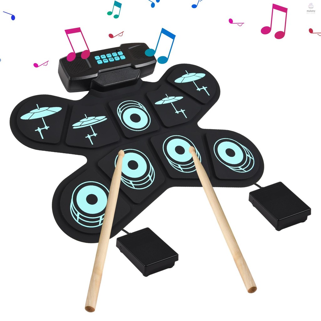 Drum Kit With Drumsticks [joy] [em] Pad Drum Birthday Pad Dual Birthday ...