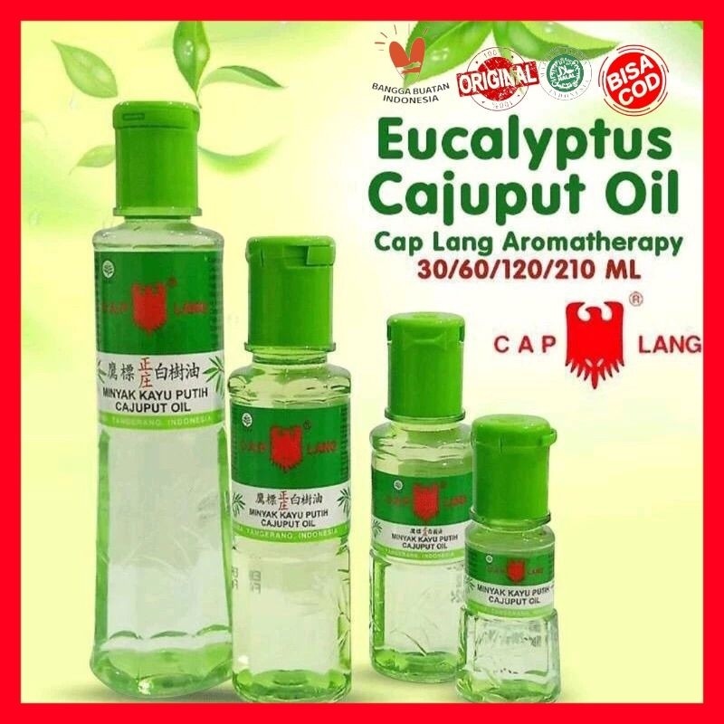Minyak kayu Putih Cajuput oil Cap Lang Kemasan 210ml/120ml/60ml/30ml. | Shopee Malaysia