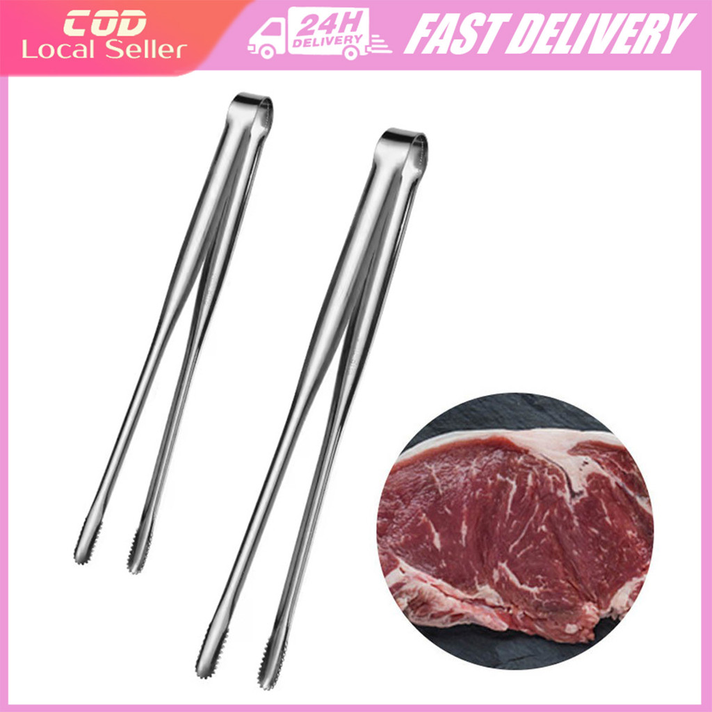 Multipurpose Food Tong 304 Stainless Steel Barbecue Clip Grill Tong ...