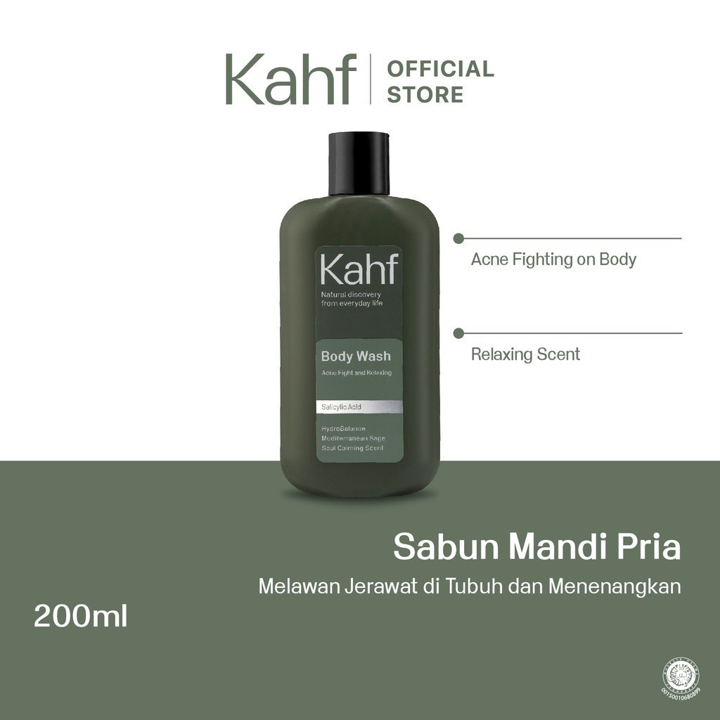 Kahf Acne Fight and Relaxing Body Wash 200 ml | Shopee Malaysia
