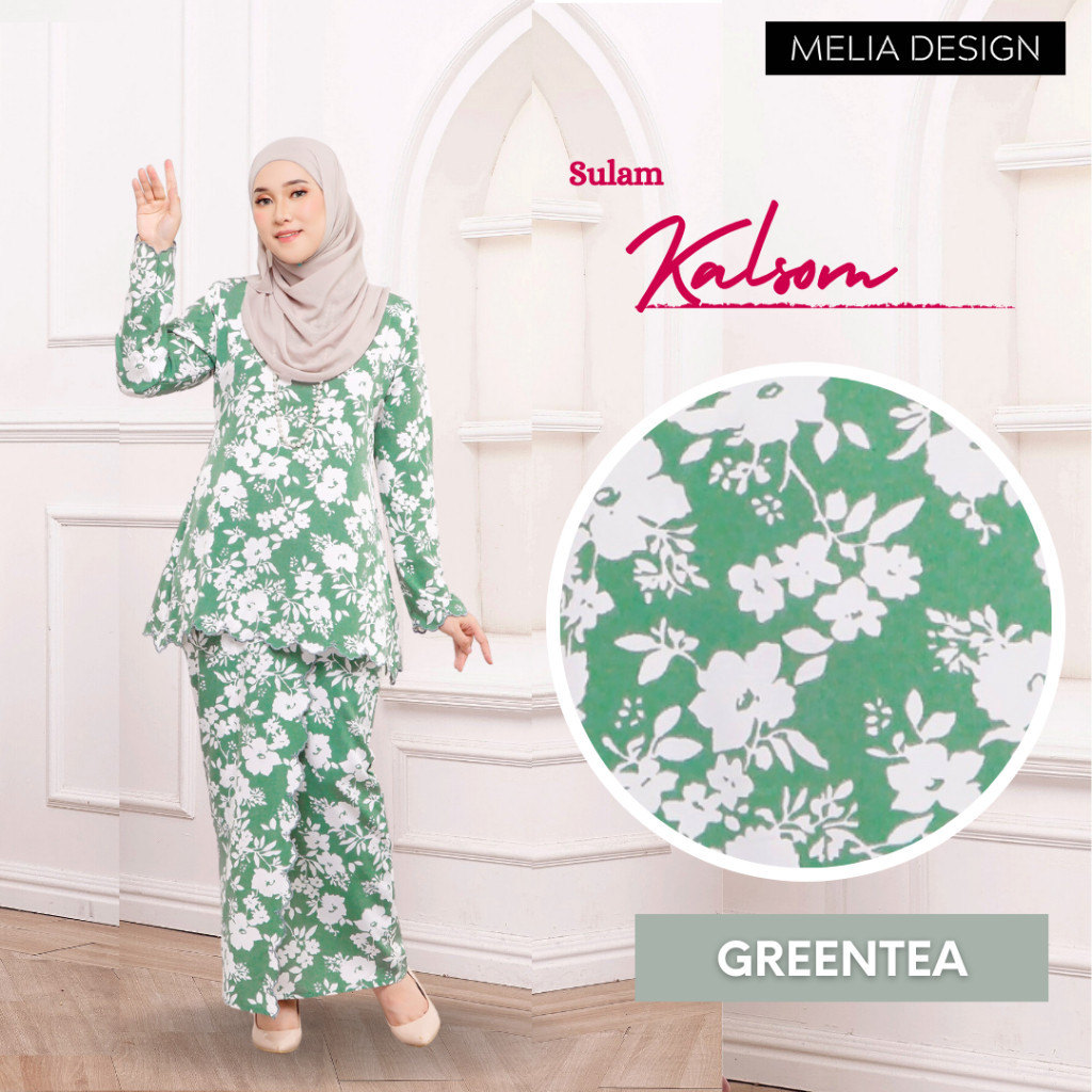 By Melia Design Baju Hot raya Kedah kalsom Moden Sulam Biku Cotton ...