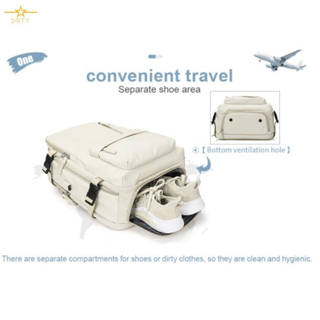 Multifunctional Travel Storage Backpack with USB Charging Port Large ...