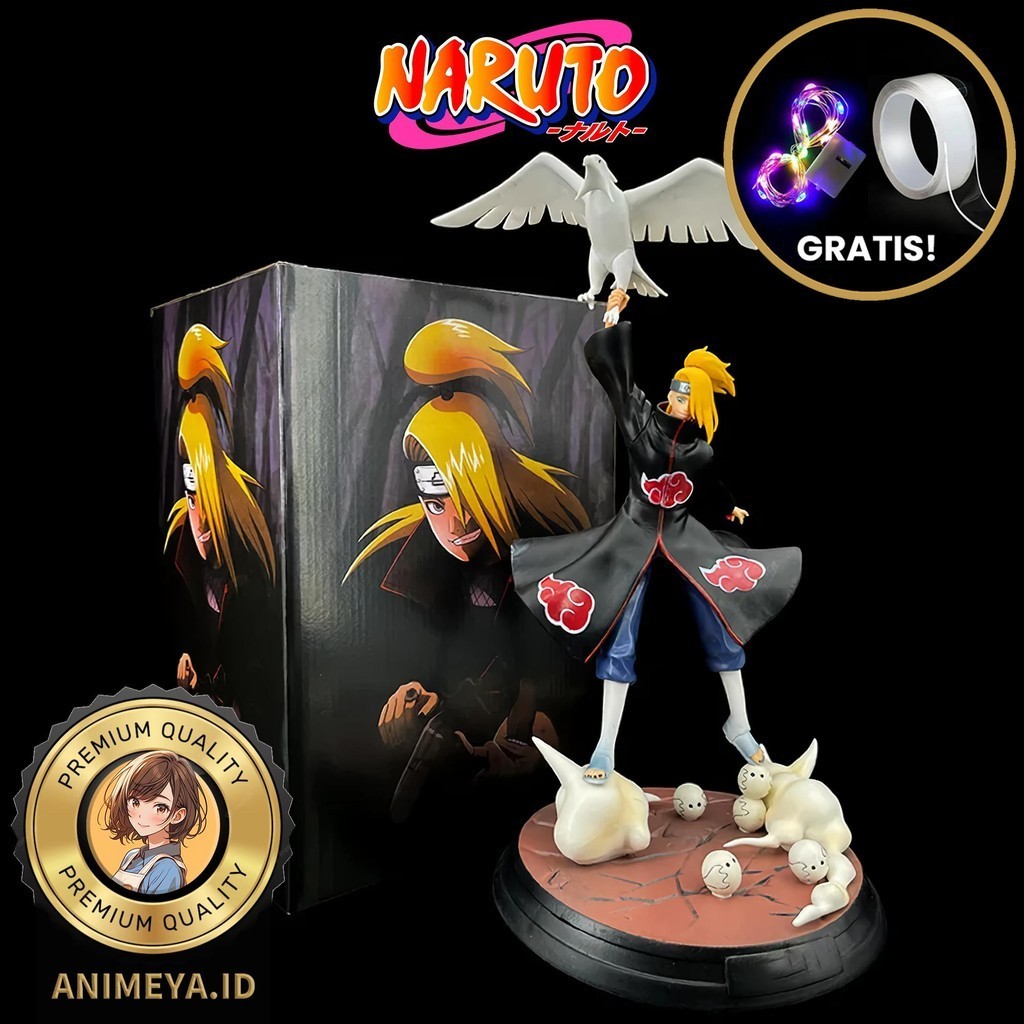 Action Figure Statue Naruto Shippuden Deidara Akatsuki Clay Bird ...