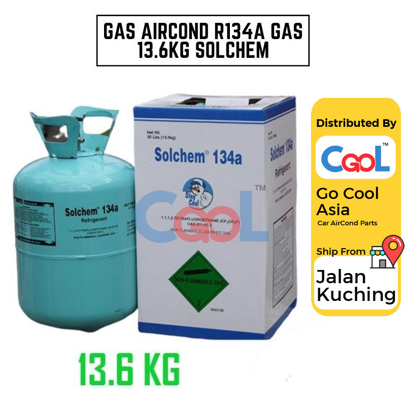 GAS AIRCOND R134A GAS 13.6KG SOLCHEM | Shopee Malaysia