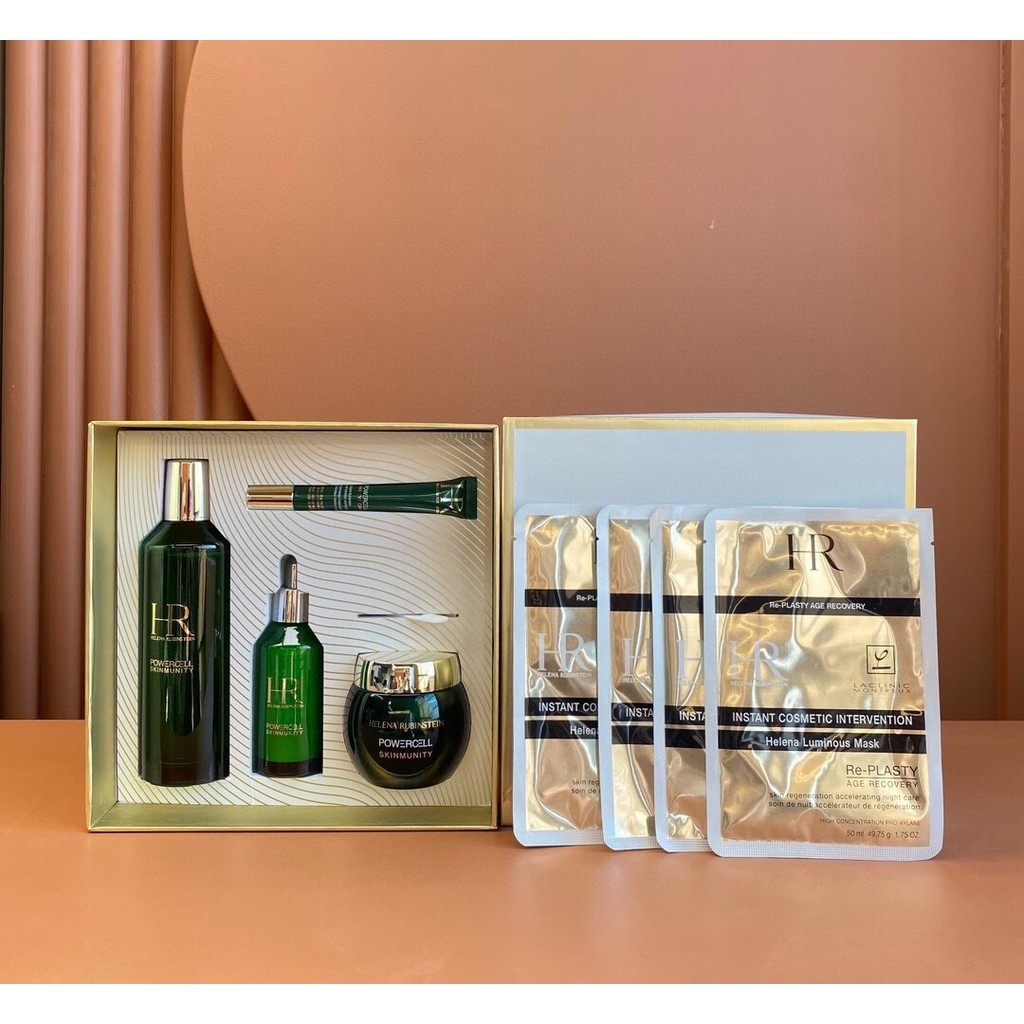 Limited set of 8 pieces Green Vase repair moisturizing anti-aging set ...