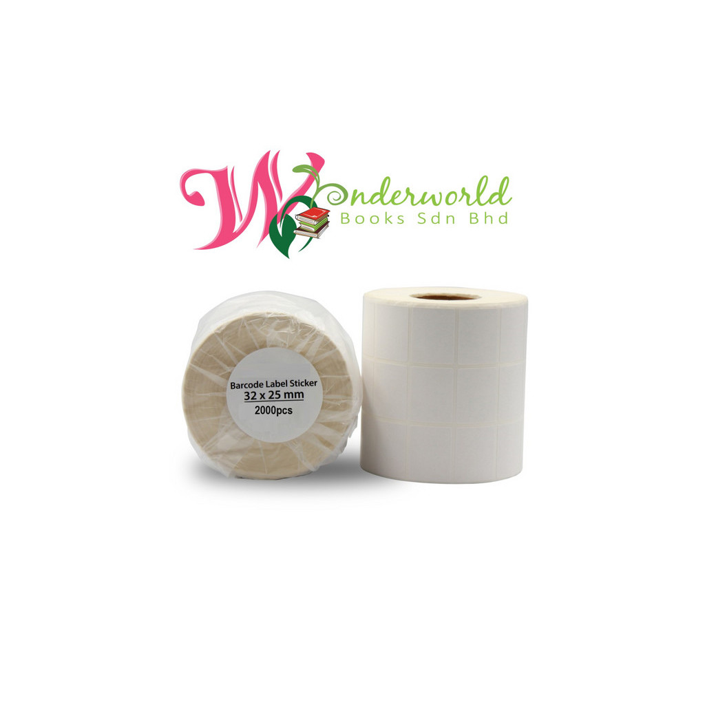 Blank Barcode Label Sticker 32mm x 25mm (3ply) (2000pcs) (1roll ...