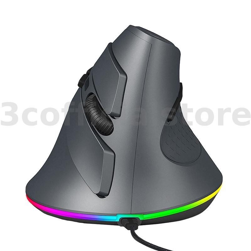 HXSJ T25 Wired Gaming Mouse RGB 800/1600/2400DPI 6-key Ergonomics Gamer ...