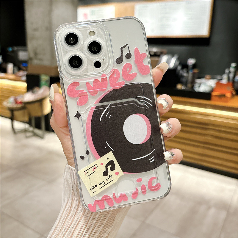 Card Bag Transparent Phone Case Realme C35 C67 4G Note 50 C51 C53 C55 ...