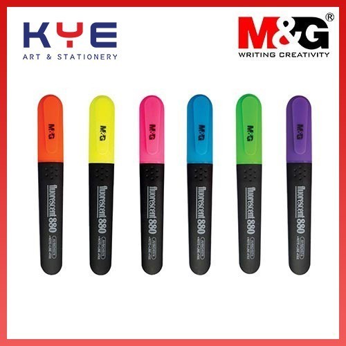 (1Pcs) M&G Fluorescent Highlighter 880 / Highlight Pen | Shopee Malaysia