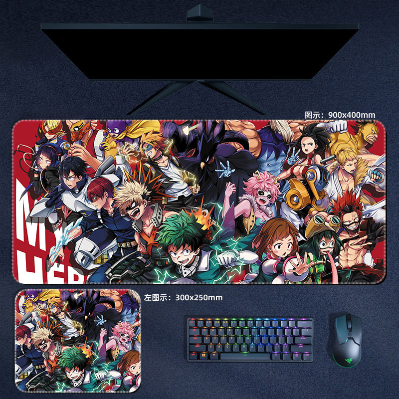 90x40cm Anime My Hero Academia large Mouse Pad deku Bakugou Dabi Himiko ...