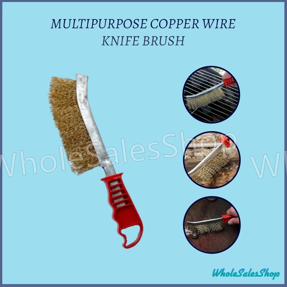 MULTIPURPOSE COPPER WIRE KNIFE BRUSH BRASS COATED WIRE KNIFE BRUSH ...