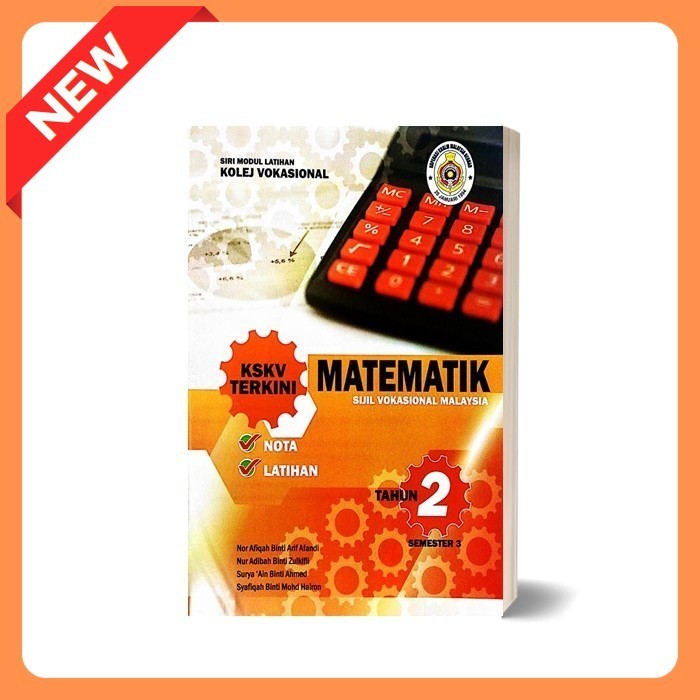 🔥 Siri Modul Latihan Kolej Vokasional: Matematik Tahun 2 Semester 3 🧡 | Shopee Malaysia
