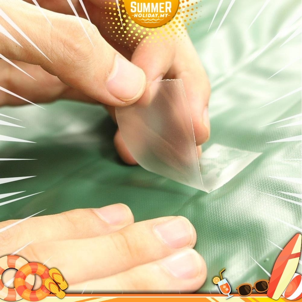 Heavy Duty Clear Vinyl Stick Glue Swimming Pool Repair Patch Patches ...