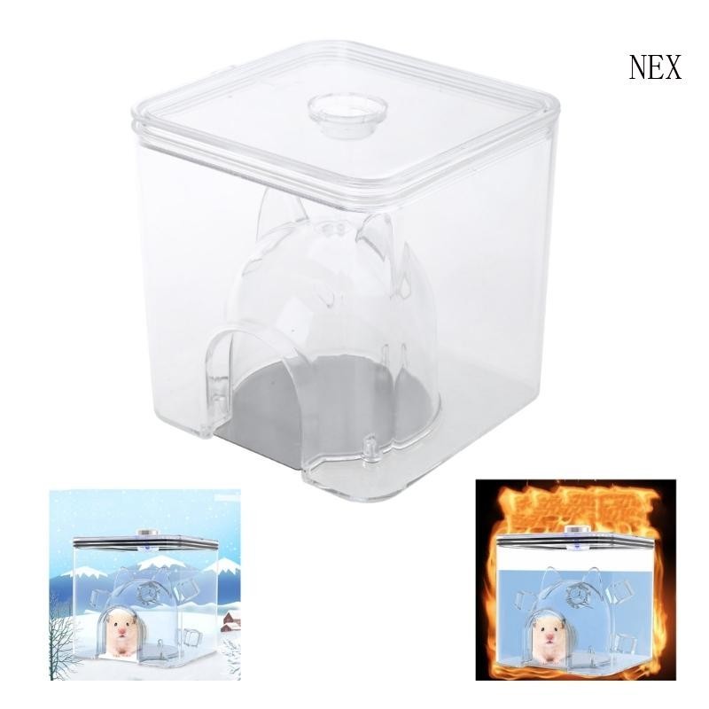 NEX Hamster Cooling Chamber Hideout Summer House for Mice Gerbils Mouse ...