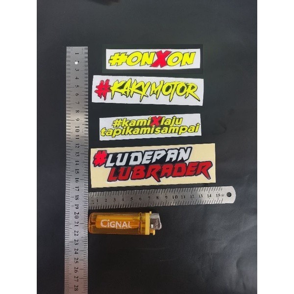 Sticker Cutting Overlapping #Ayat Perkataan (Pantulan&Florescent)#Ayat ...