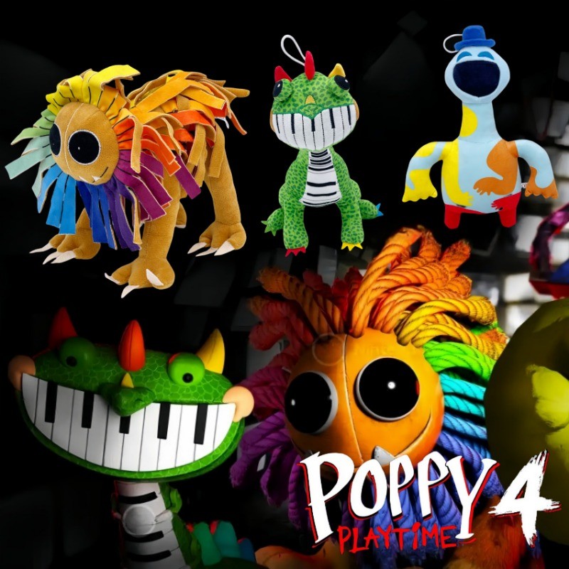 Poppy Playtime 4 Pianosaurus Yarnaby Plush Toy Nightmare Critters ...